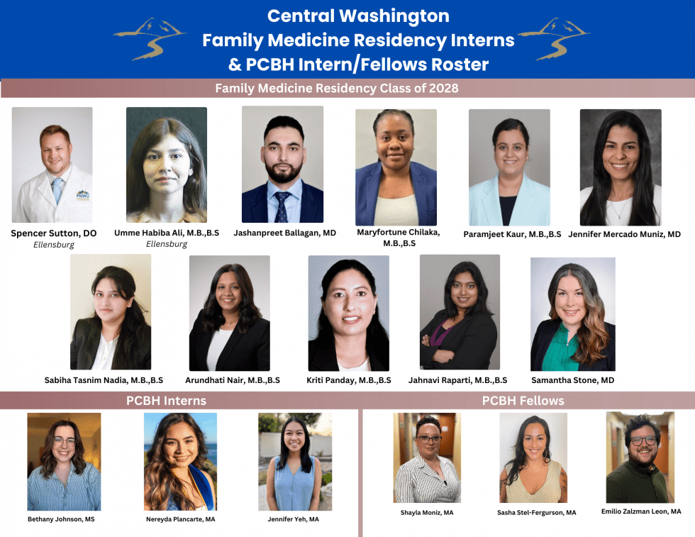 Meet our new class of 2028 Residents and PCBH Interns/Fellows ...